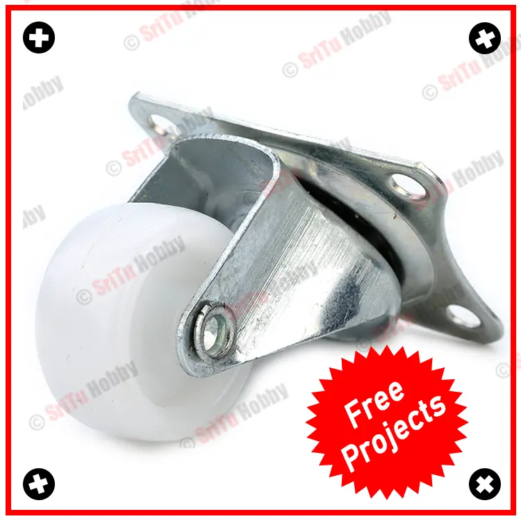 Casters Wheels White | Caster Wheel Omni Steering - SriTu Hobby