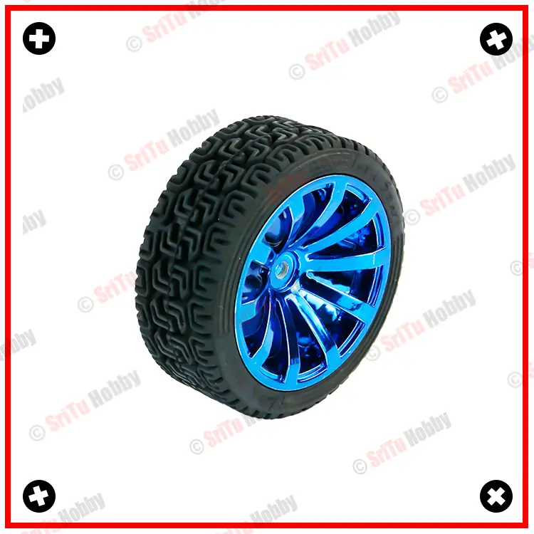 65mm Rubber Wheel RC Model Tire - SriTu Hobby