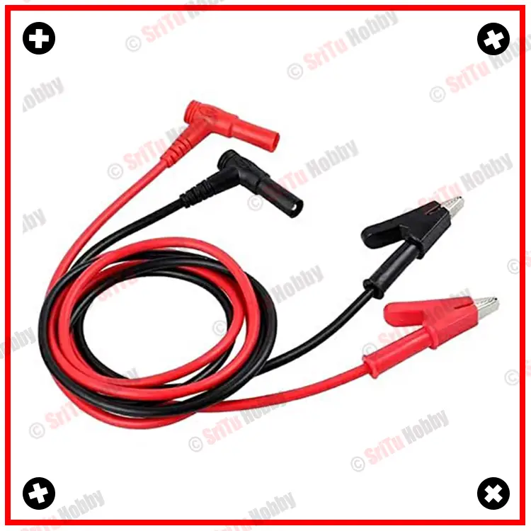 Multimeter Alligator Clip 0.9M Test Lead Best quality - SriTu Hobby
