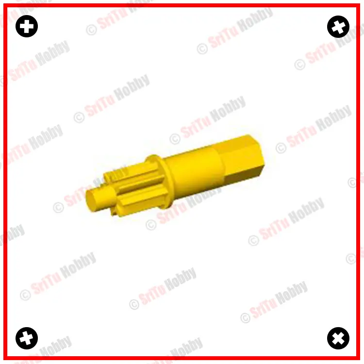 5Pcs | LEGO Slide Axle with Geared End | 50903 - SriTu Hobby