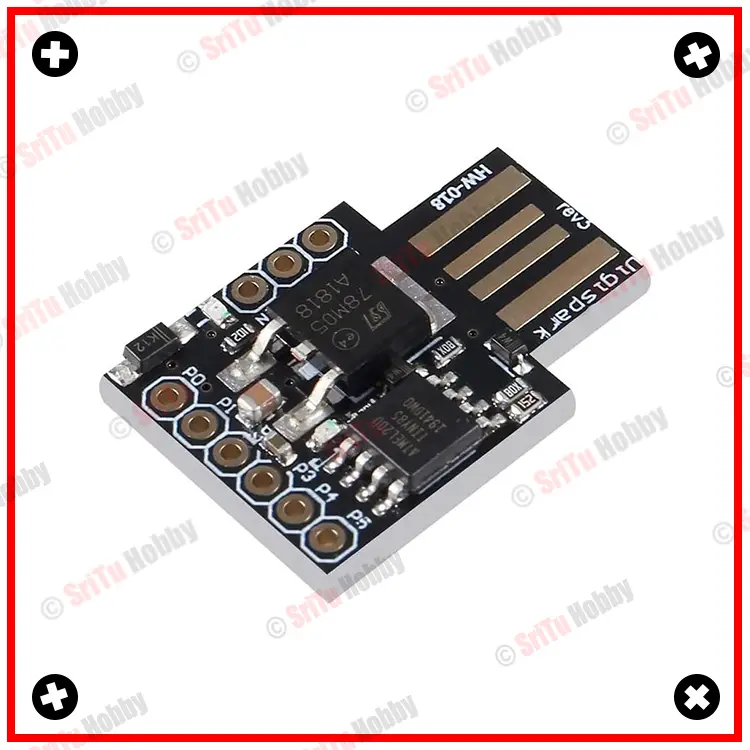 Attiny85 General Micro USB Development Board - SriTu Hobby