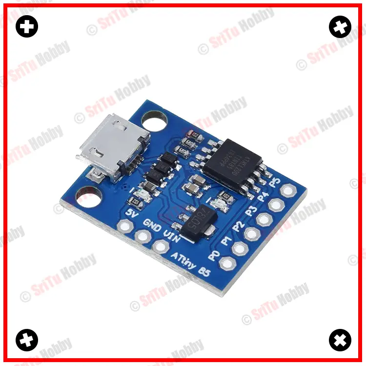 ATtiny85 Micro USB Development Board - SriTu Hobby