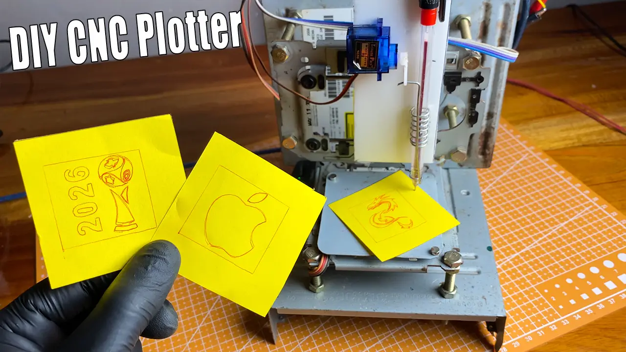How to make a DIY CNC Plotter machine using an Arduino Nano - SriTu Hobby